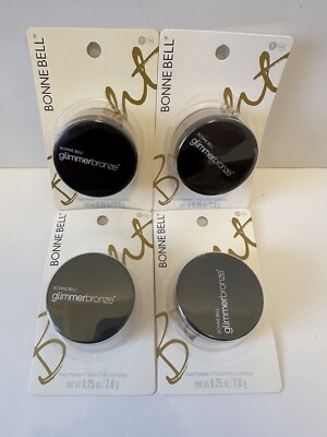 (4)Bonne Bell Glimmer Bronze Face Powder F338 Gold N Glitz 0.25oz | eBay