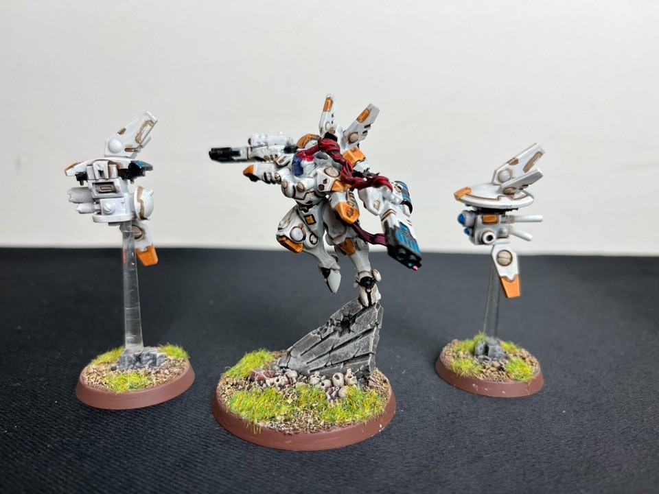 Warhammer 40k Tau Army WELL Painted | Sunshark & Shadowsun Incl | MULTI ...