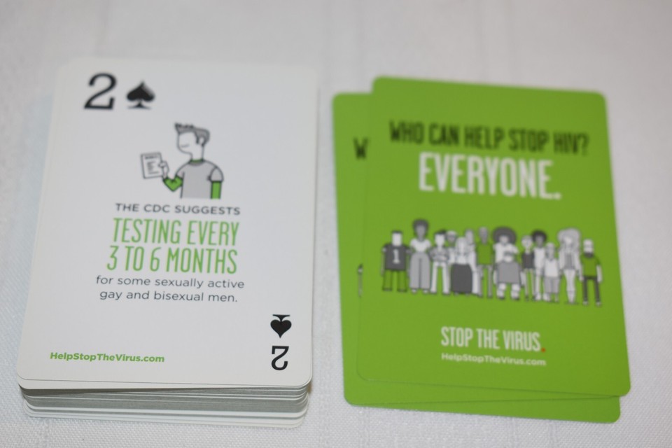 Stop the Virus Playing Cards HIV Awareness Gilead Sciences Inc. 2018 | eBay