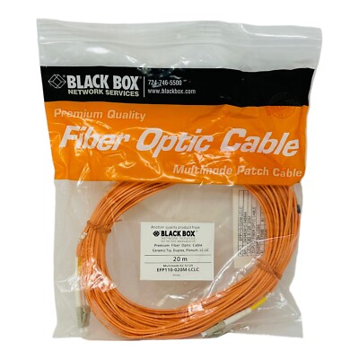 BLACK BOX EFP110-020M-LCLC FIBER OPTIC CABLE NEW/UNUSED SURPLUS | eBay