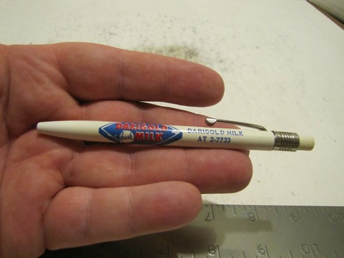 VTG SCRIPTO DARI GOLD MILK GREASE PEN USED | eBay