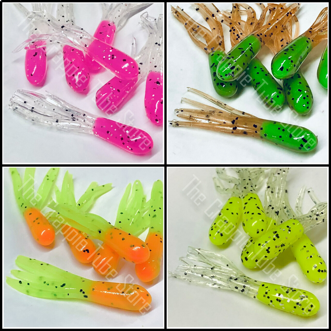 10 Core-Dipped™ Crappie Tube Jigs - Select Your Color | eBay