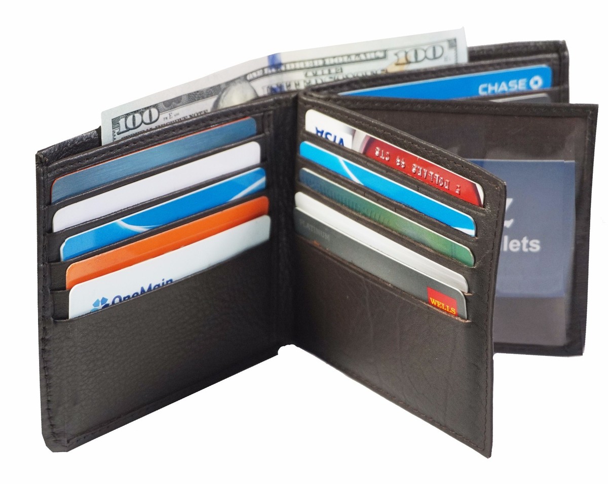 Fossil Women's Bifold Wallets Men's Genuine Leather Bifold Wallet ...