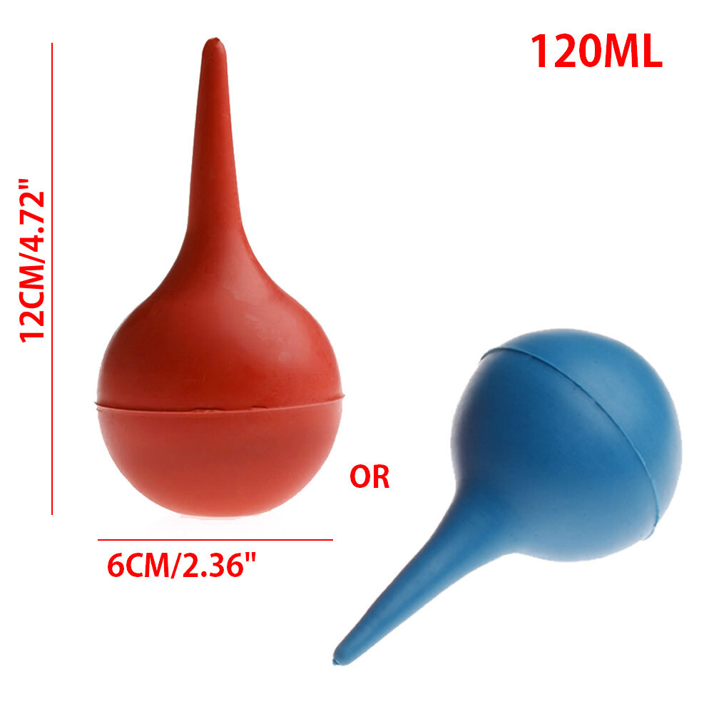 30/60/90/120ml Laboratory Tool Rubber Suction Ear Washing Squeeze Bulb ...