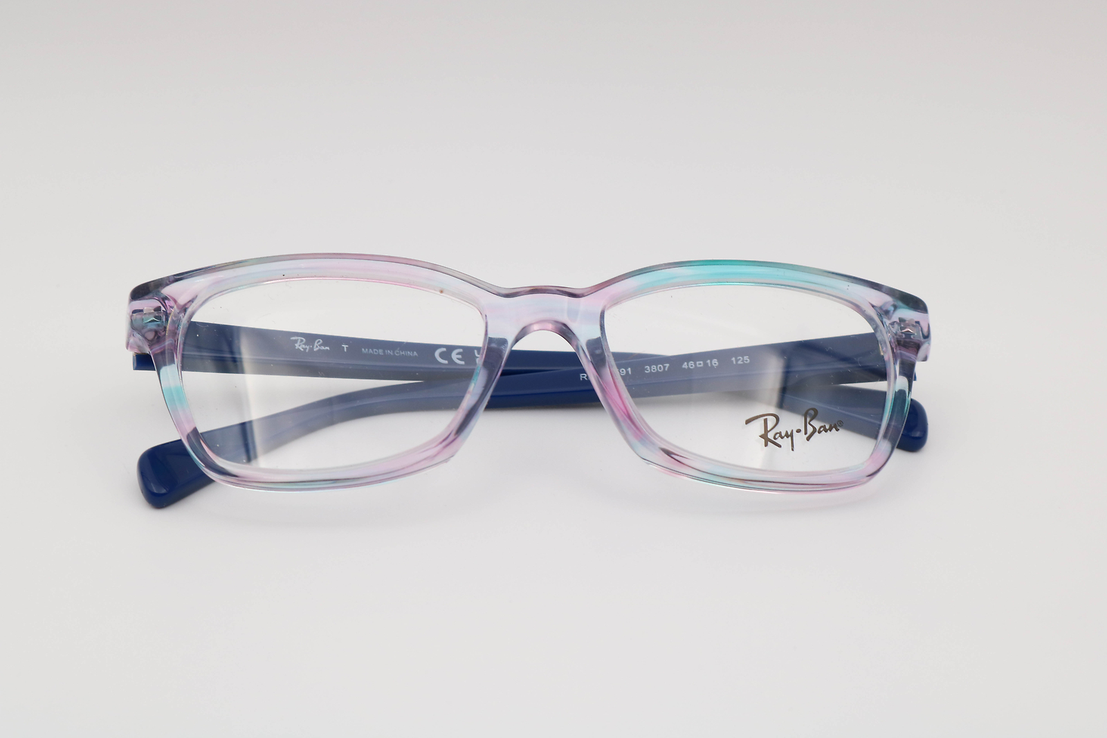 Ray-Ban Rb1591 3807 Violet Striped Multicolor Kids Eyeglasses Frames 48 ...