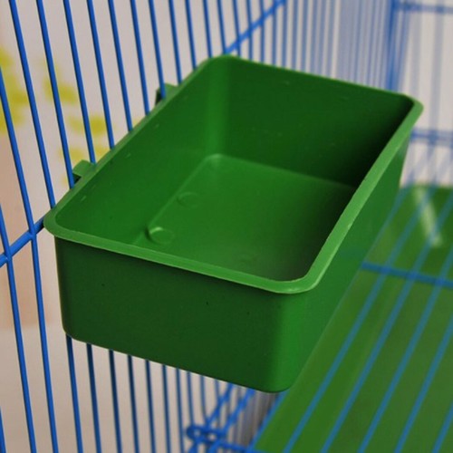 Bird Water Bath Tub Pet Bird Bowl Parrot Parakeet Birdbath Cage Hanging ...