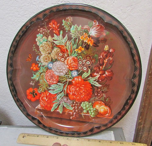 daher decorated ware tray floral Viennese style Made in England, nice ...