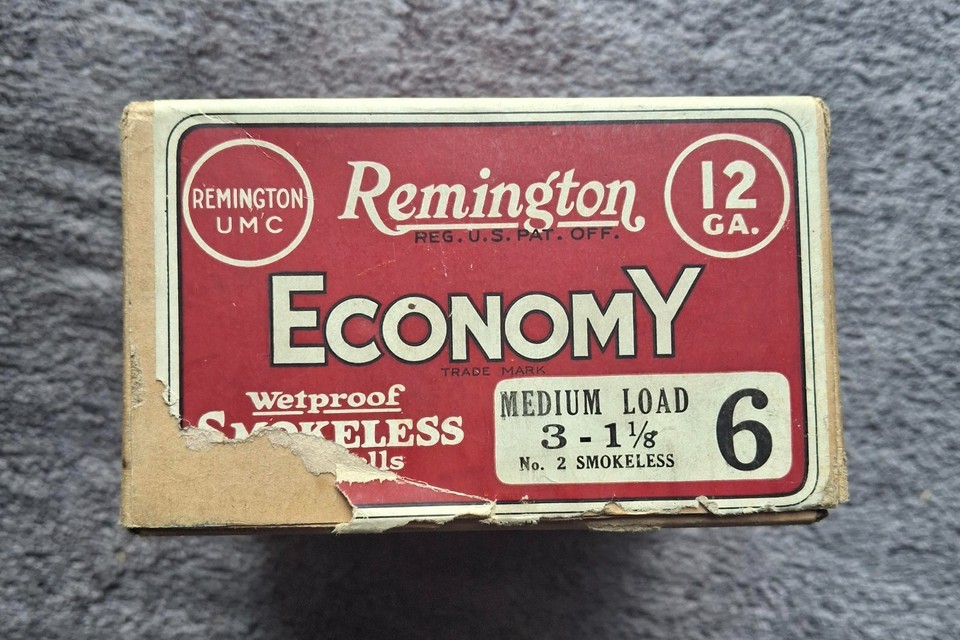 Remington Umc Economy Shot Gun Shell Cartridge Ammo Box Rifle 22