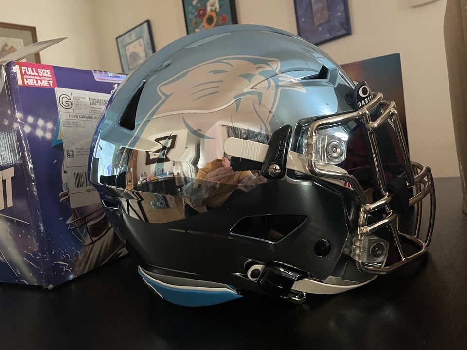 Carolina Panthers - Cam Newton - Autographed Chrome Specialty Speedflex ...