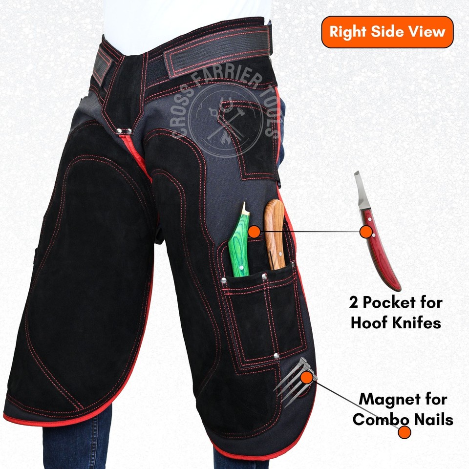 Farrier Apron Leather Blacksmith Chaps Horse Shoeing Hoof Trimming ...