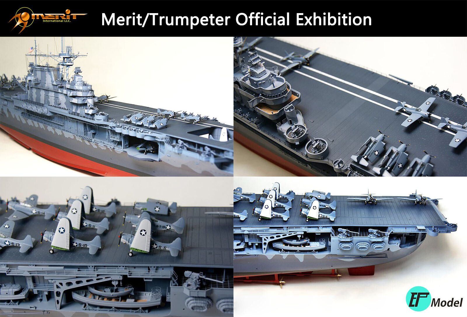Merit Trumpeter 1/200 USS Hornet CV-8 Aircraft Carrier 62001 | eBay
