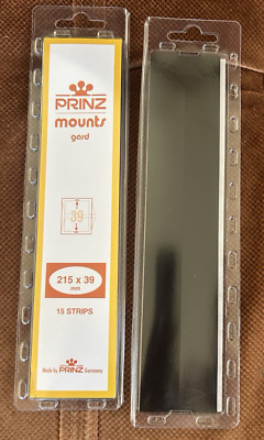 New Prinz Mounts gard 215x39 mm 15 strips black | eBay