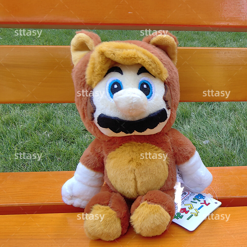 Super Mario Bros Plush Toy Tanuki Tanooki Mario Plushie Stuffed Pendant ...