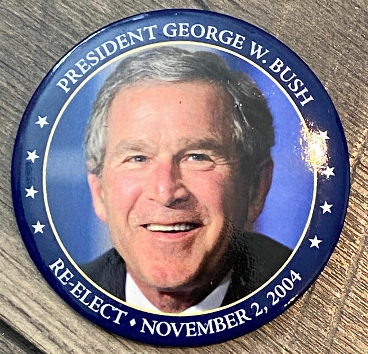 Pin De George W. Bush Sold At Auction: President George W. Bush Action