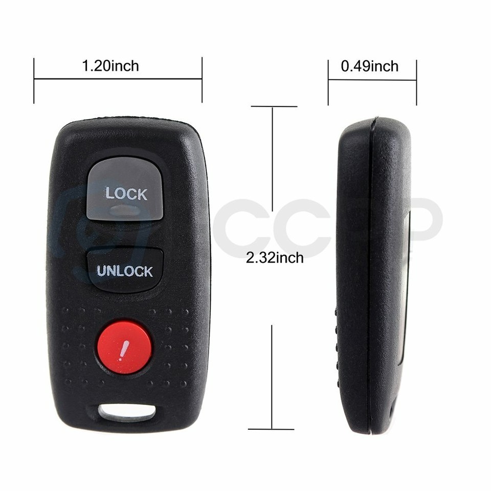 2 For Mazda 3 2004 2005 2006 Remote Keyless Entry System KPU41846 3 ...