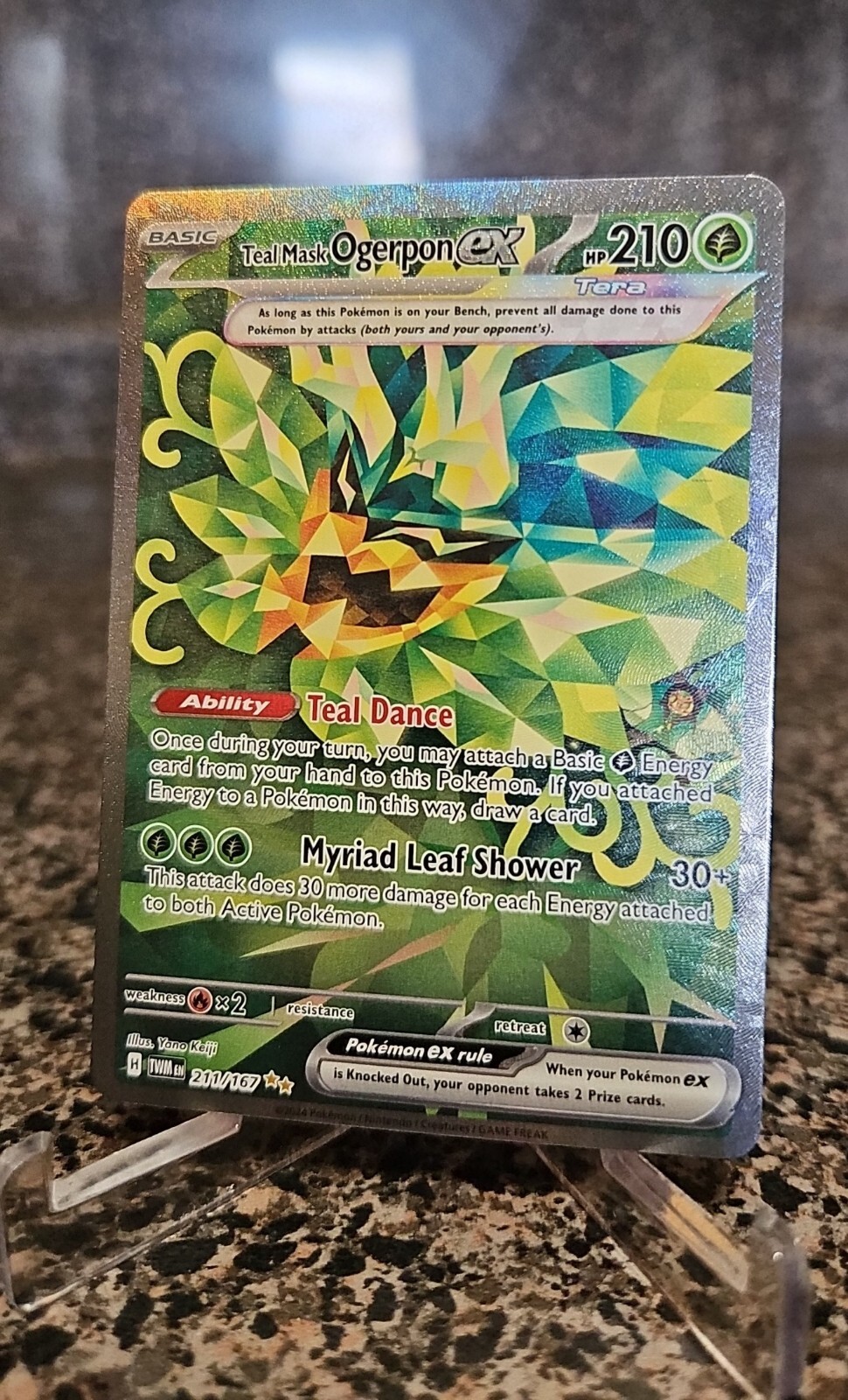 Pokemon Twilight Masquerade Teal Mask Ogrepon EX 211/167 SIR Alt NM | eBay