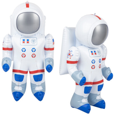 (Set of 2) 24" USA astronaut Moon Inflatable space man Blow Toy Party ...
