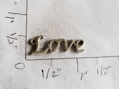Love word charms Valentine's day romantic script holiday ***bright | eBay