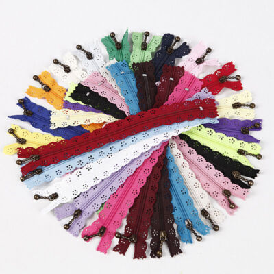 Hot 24 Colors Lace Zippers for purse or bags manufacture DIY NO.3 ...