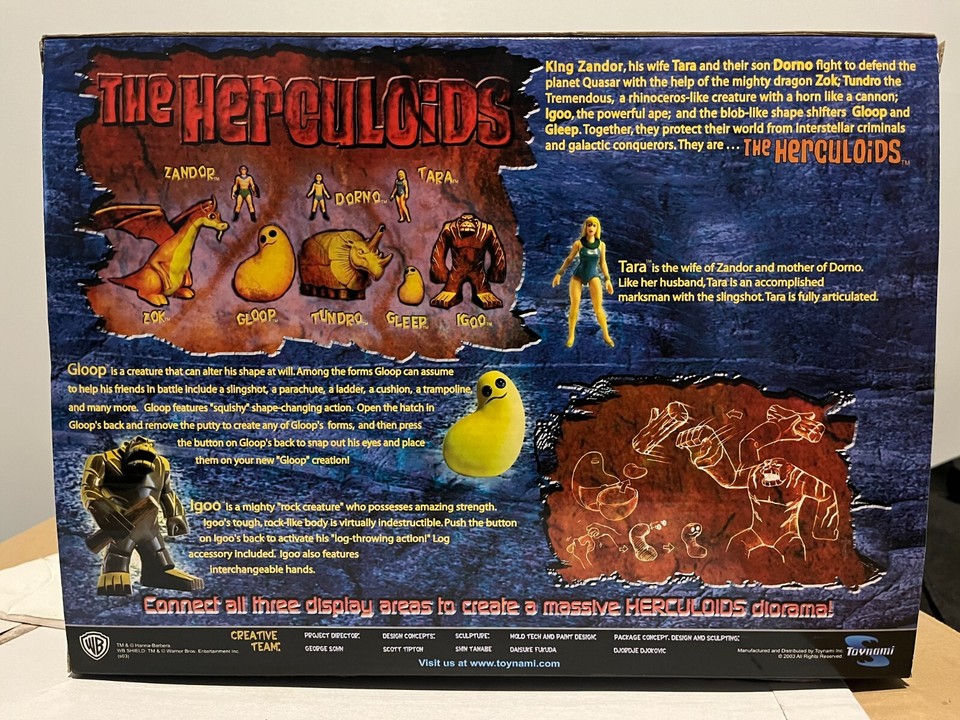 The Herculoids Diorama 3 Box Figure Set - Hanna Barbera - Toynami - Zok ...