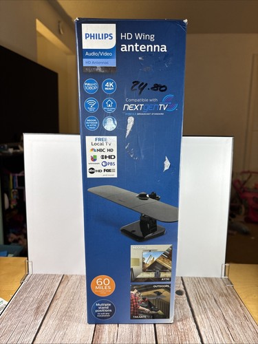 Philips Wing Mobile TV Antenna, Indoor & Outdoor Attic Mount Antenna ...