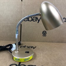 Intertek Flexible Goose Neck 3.5w LED Desk Light Model Mtsl1001amb-led3 ...