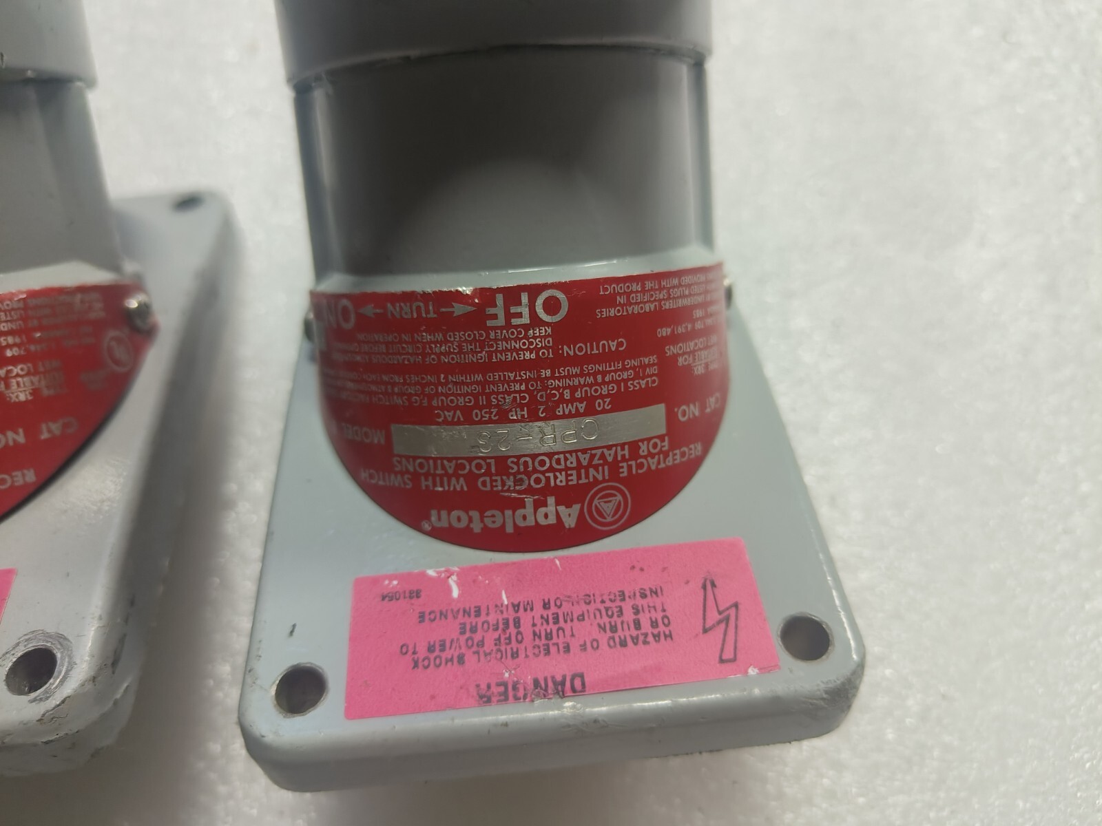 Appleton CPR-23 RECEPTACLE INTERLOCKED WITH SWITCH | eBay