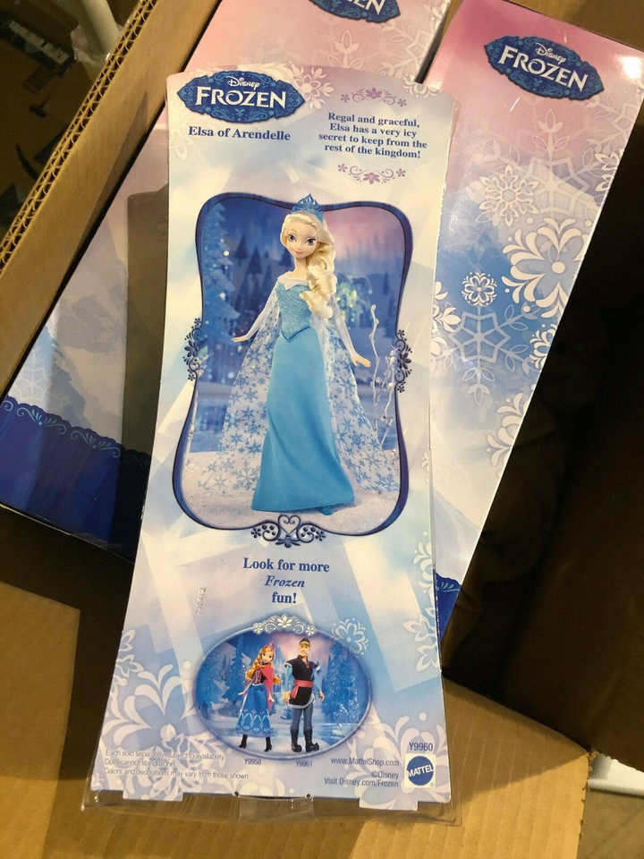 Mattel Disney Frozen Sparkle Princess Elsa Doll Figure New In Package ...