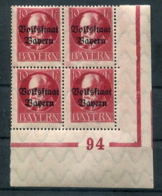 Bavaria Plate Number 94 On 119 Impeccable MNH Mint (78670 | eBay
