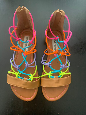Steve Madden Women's Slip On Flats Neon Lace Brown Size 2 | eBay