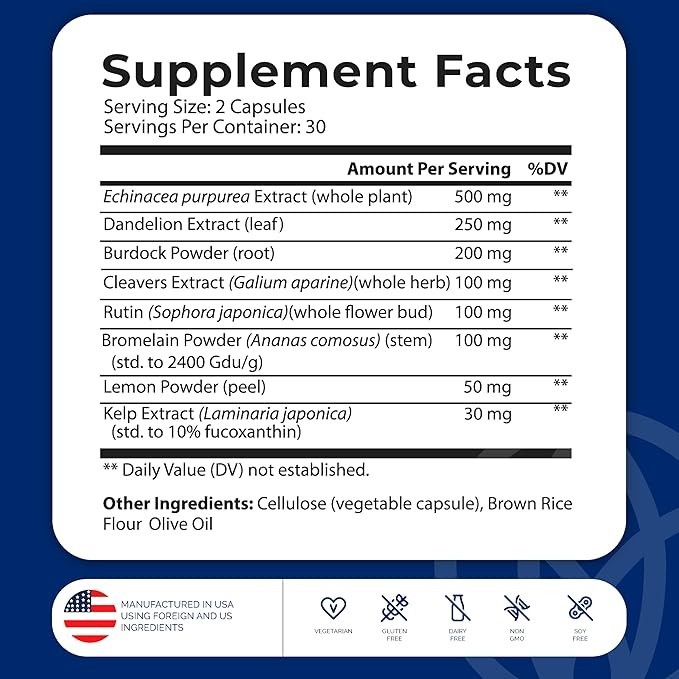 LymphaFlo - Lymphatic Drainage Supplement - Lymph System Support | eBay