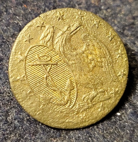 PRE WAR OF 1812 / PRE CIVIL WAR 1 PIECE US NAVY OFFICER BUTTON ALBERTS ...