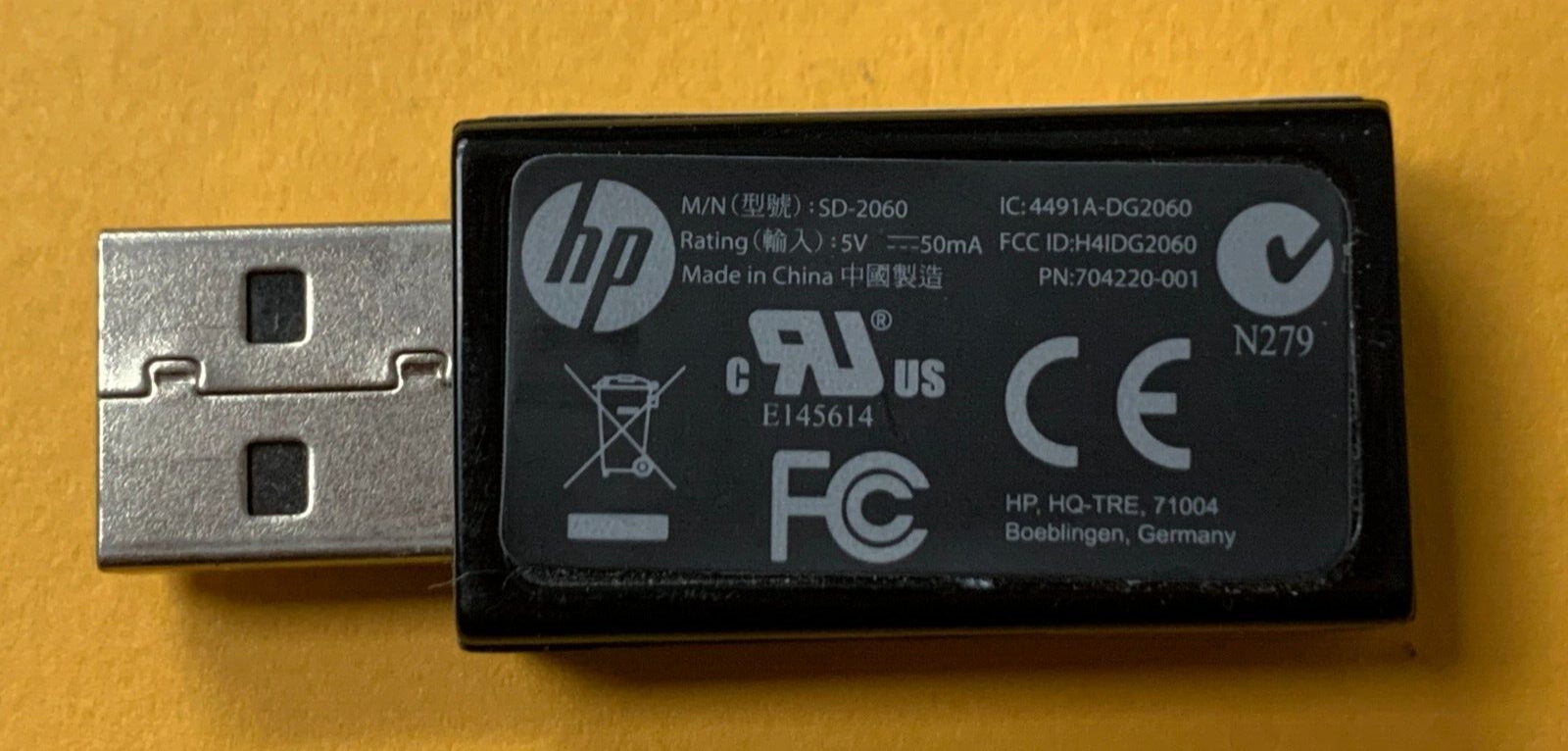 Genuine HP 23 AIO USB Wireless Receiver for Keyboard & Mouse Sd-2060 ...