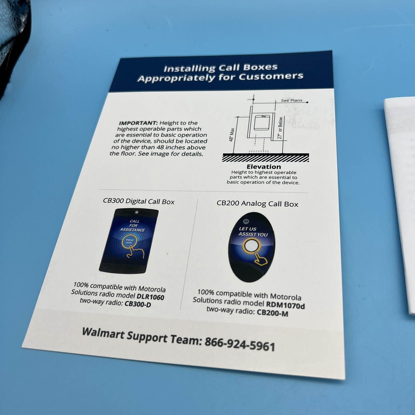 Motorola Walmart CB200-M Analog Retail Call Box - Open Box for sale ...