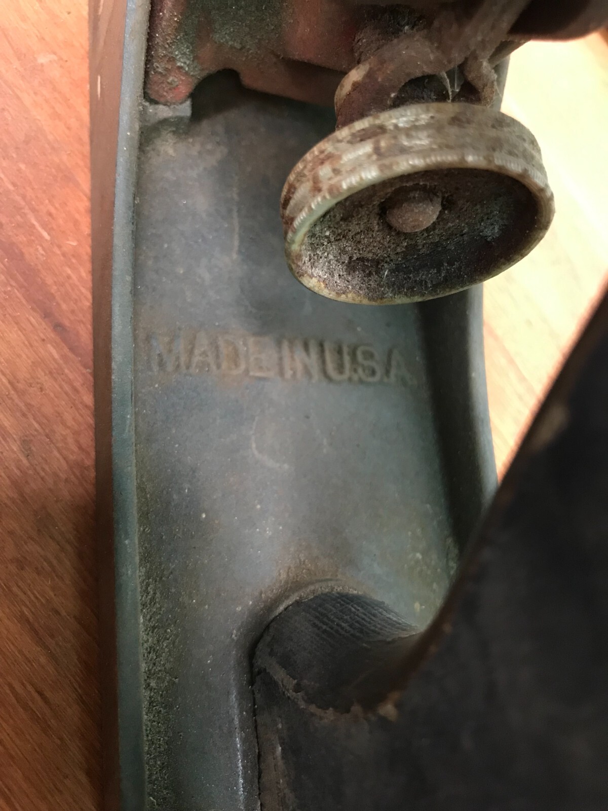 Vintage Rusty Stanley Handyman C-154 Woodworking Wood Plane 9 3/4" long ...