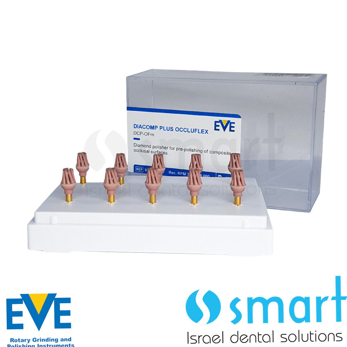 Dental Eve Diacomp Plus Occluflex Twist Diamond polisher composite 10pcs DCP-OFm | eBay