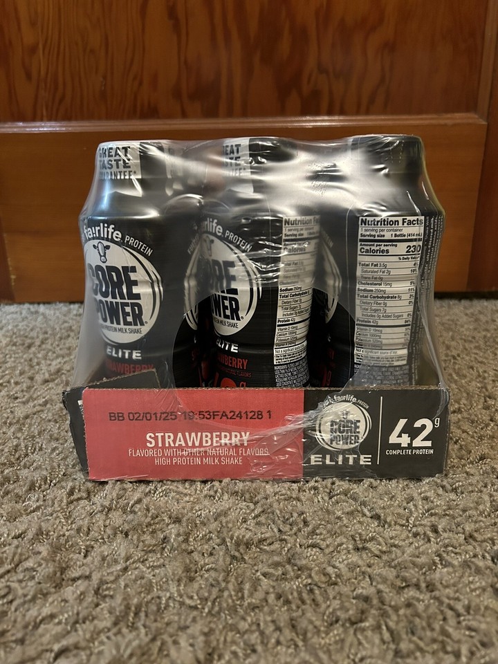 Fairlife Core Power Elite Strawberry 42g High Protein Milk Shake, 14 Oz ...