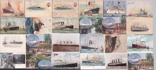 Maritime Shipping Ships .. OCEAN LINERS ....postcards . sold & priced ...