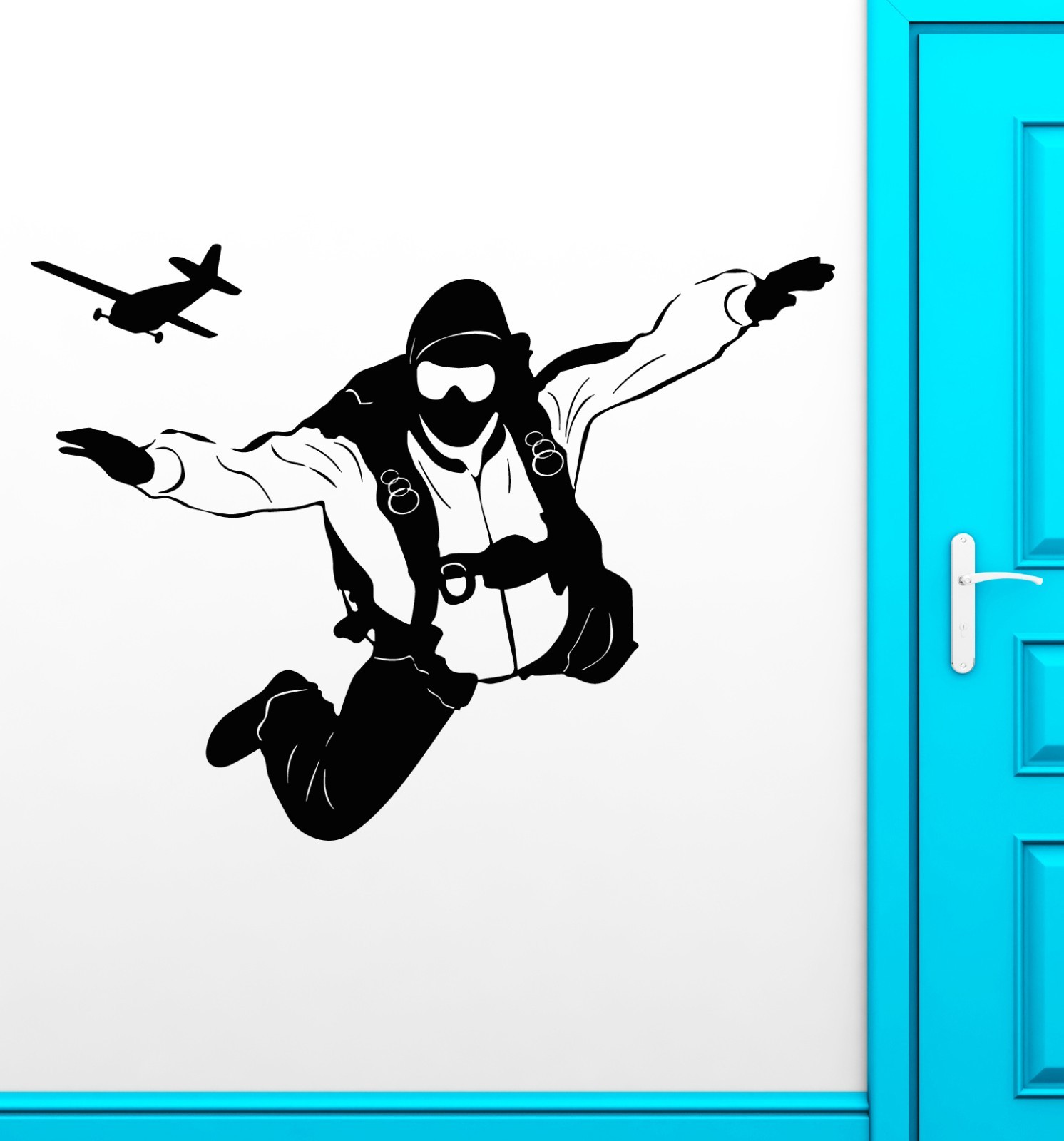 Wall Stickers Vinyl Decal Skydiving Extreme Sports Parachute Air ...