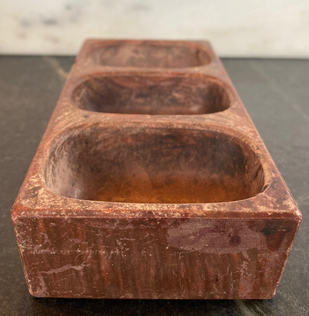 Vintage Frank A Weeks Paragon No 115 Glass? Bakelite? Desk Inkwell ...