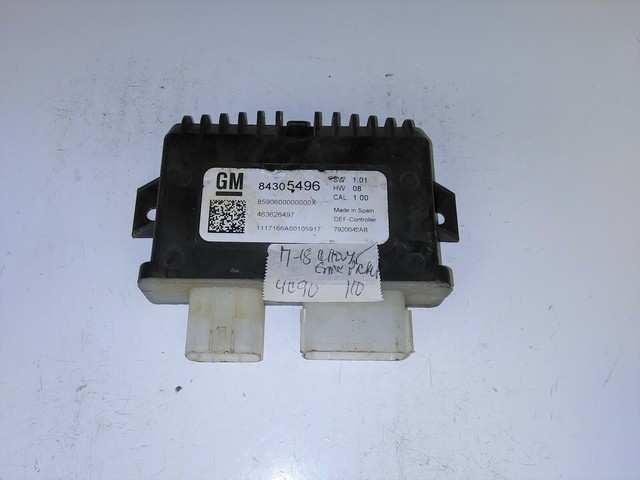 18 Chevy Silverado 3500 Def Tank Emissions Control Module 84305496 for ...
