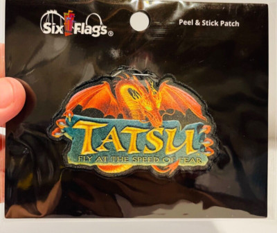 Six Flags Magic Mountain Exclusive Tatsu Peel & Stick Patch New | eBay