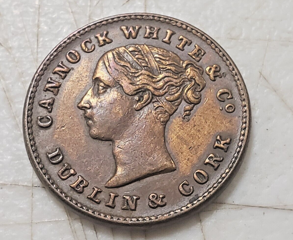 1847 Ireland Cannock White & Co Dublin & Cork Drapers Business Trade ...