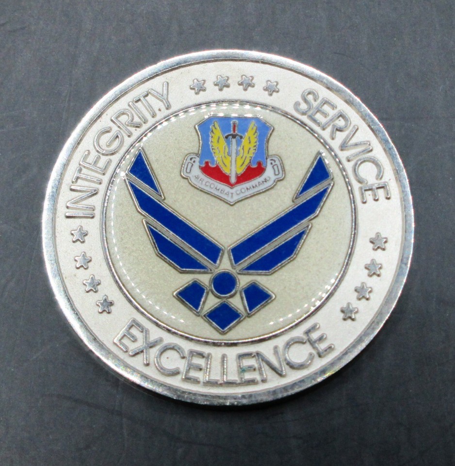 USAF Air Combat Command Chiefs Orientation 27-29 Jan 04 Challenge Coin ...
