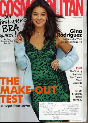 Cosmopolitan Magazine February 2019 Gina Rodriguez | eBay