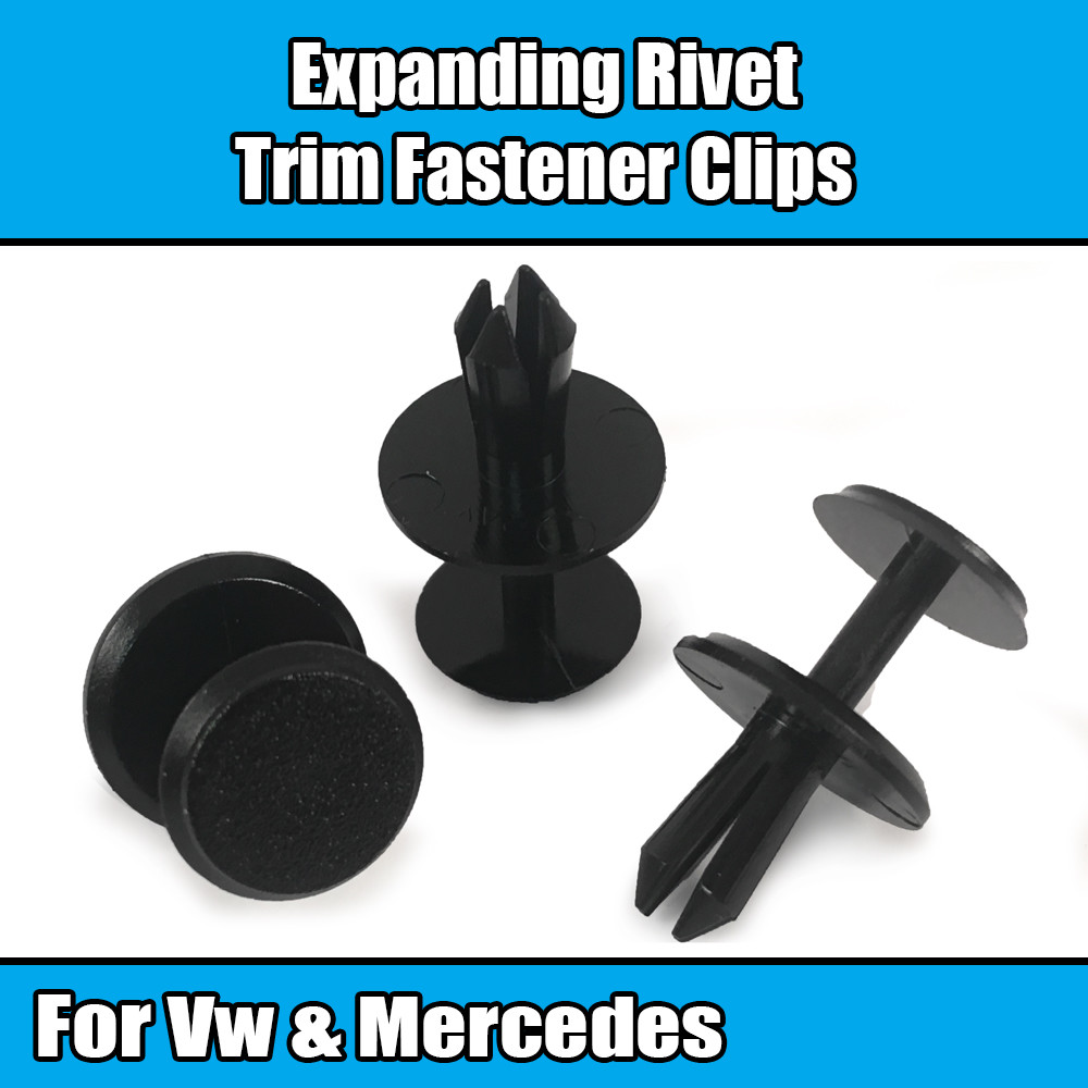 10x Clips for VW Mercedes Trim Panel Fastener Expanding Rivets ...