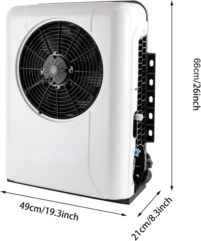 12V Split Mini RV Caravan Vans A/C 12000BTU Air Conditioner for Semi ...