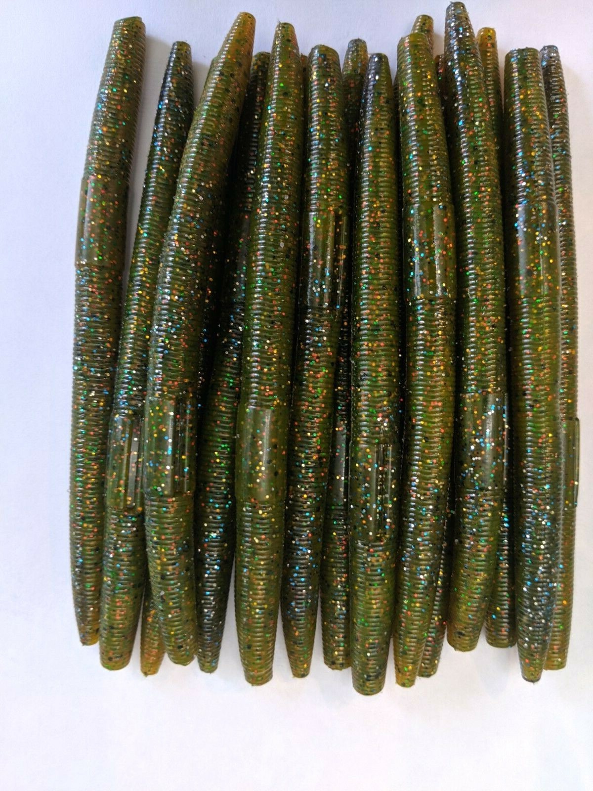 75 pk 5" Senko-Style - SUNFISH SWIRL-Soft Plastic Worm Bass-SCENT ...