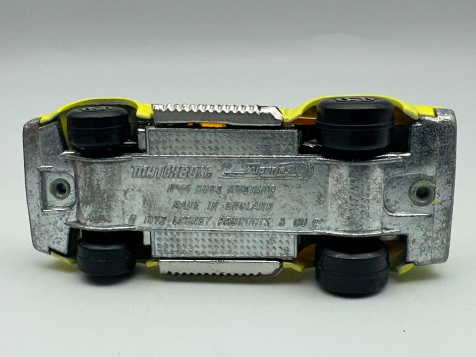 Matchbox Superfast #44 Boss Mustang, Yellow, 1:64 | eBay