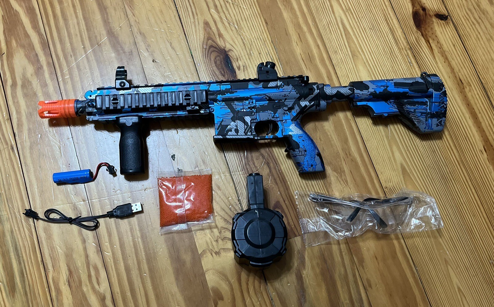 Launcher Crystal Bullet Series Blue Gel Blaster | eBay